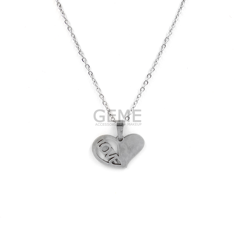 ΑΤΣΑΛΙΝΟ ΚΟΛΙΕ ΚΑΡΔΙΑ LOVE (SILVER) – GEME