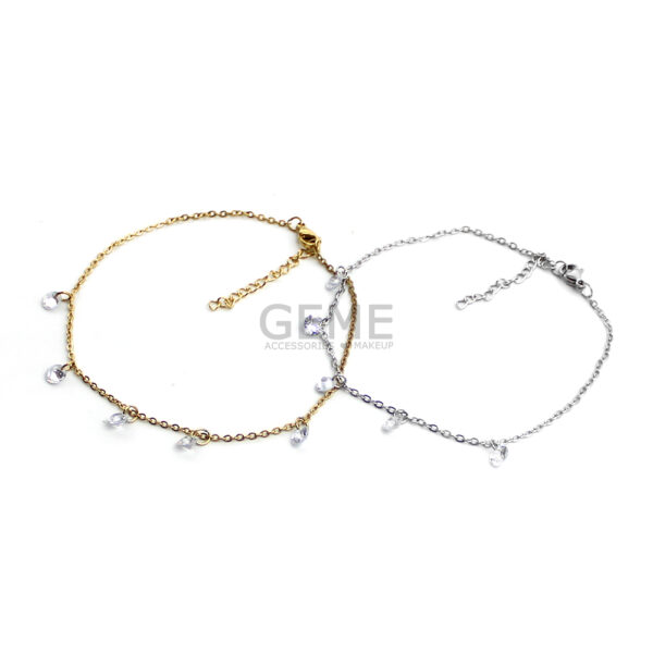 ΑΤΣΑΛΙΝΗ ΑΛΥΣΙΔΑ ΠΟΔΙΟΥ ΜΕ 5 ΚΡΥΣΤΑΛΛΑΚΙΑ – GEME