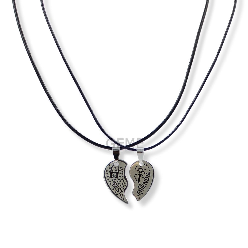 ΑΤΣΑΛΙΝΑ ΔΥΟ ΚΟΛΙΕ BEST FRIEND SILVER – GEME
